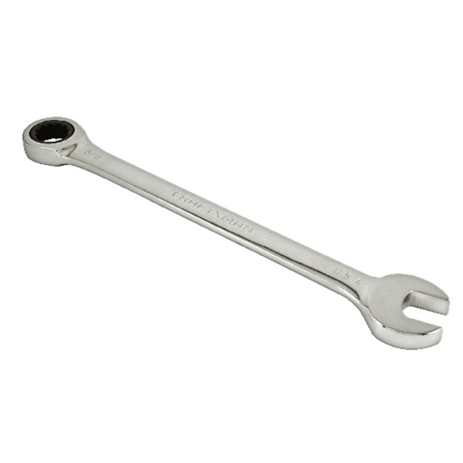 Craftsman 5/8 in. 12 Point SAE Ratcheting Wrench, 8 in. L – Super Arbor