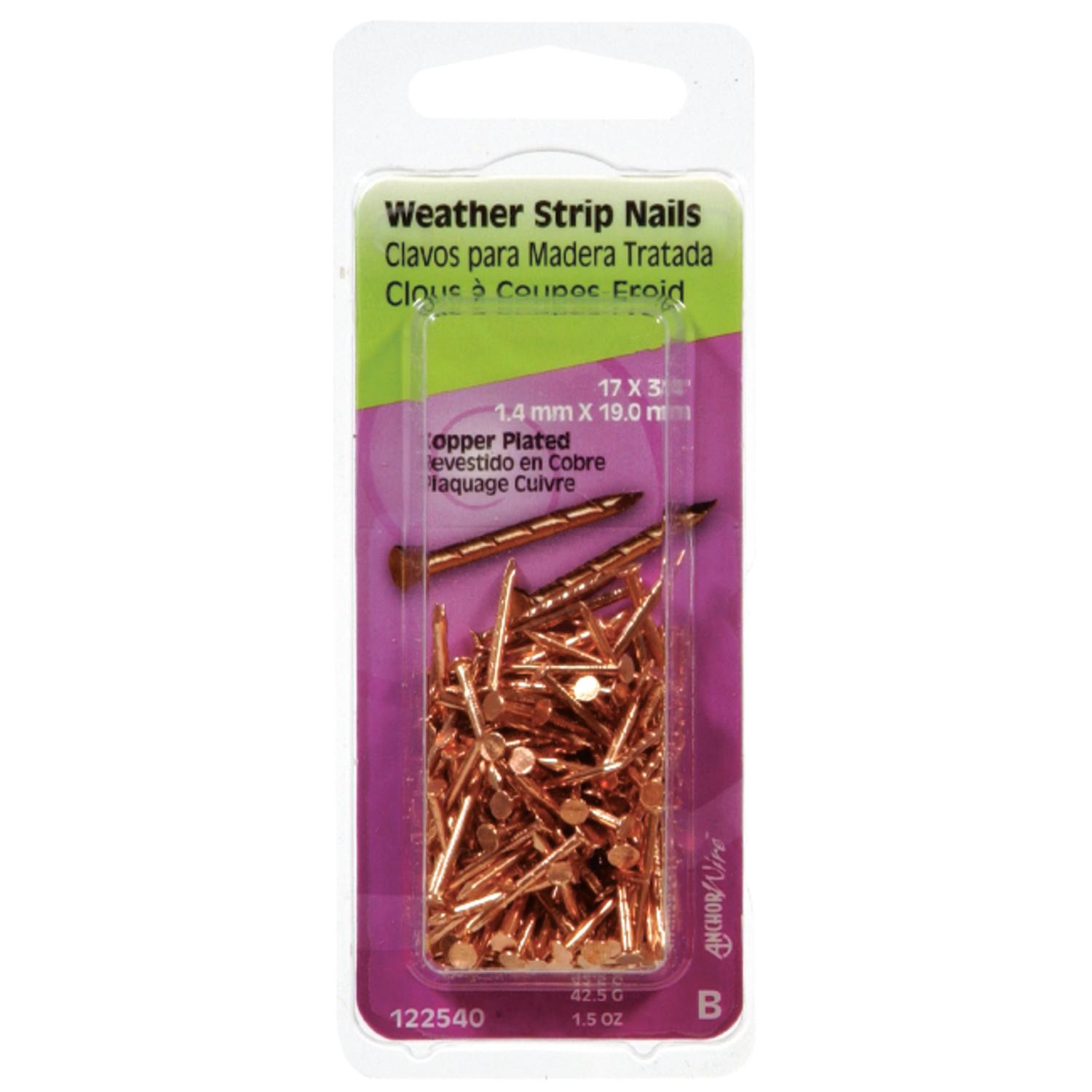 Hillman 3/4 in. Weatherstrip Copper Nail, Flat Head – Super Arbor
