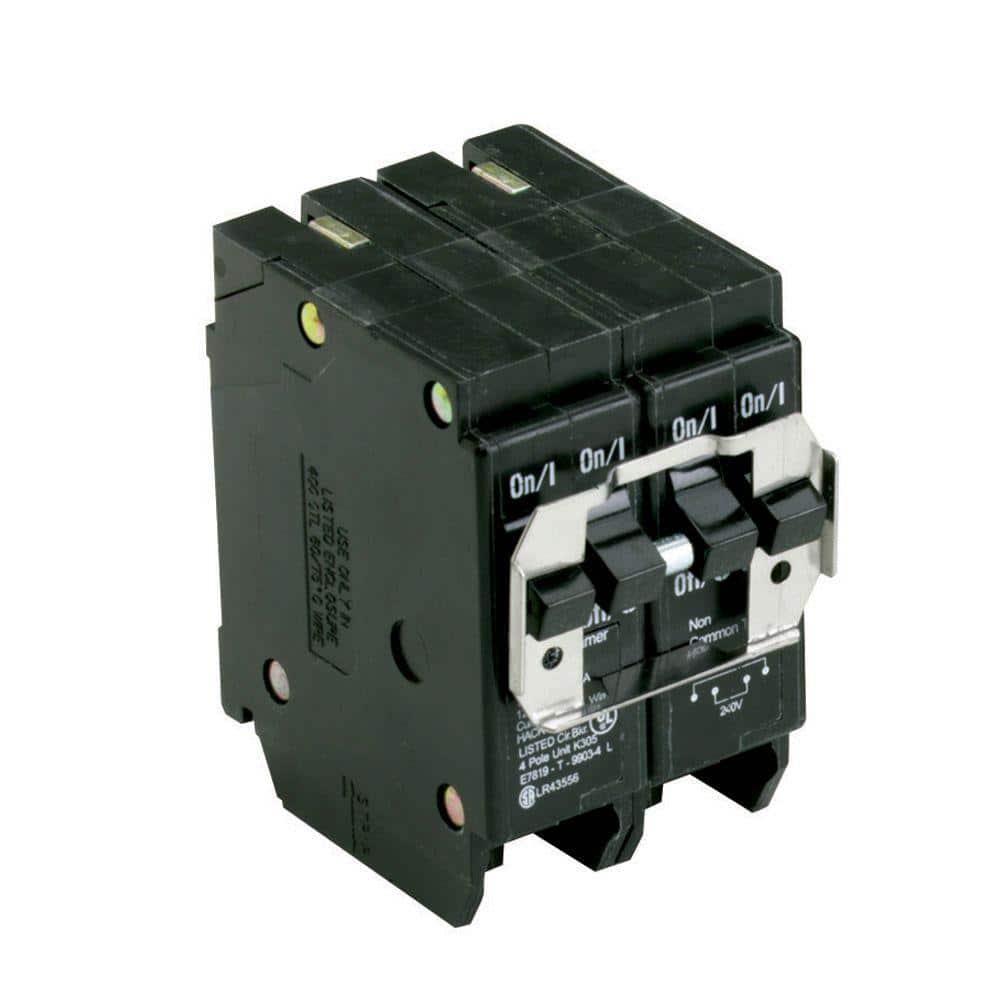 Eaton BR 1-20 Amp 2 Pole and 1-30 Amp 2 Pole BQC (Common Trip) Quad Ci ...