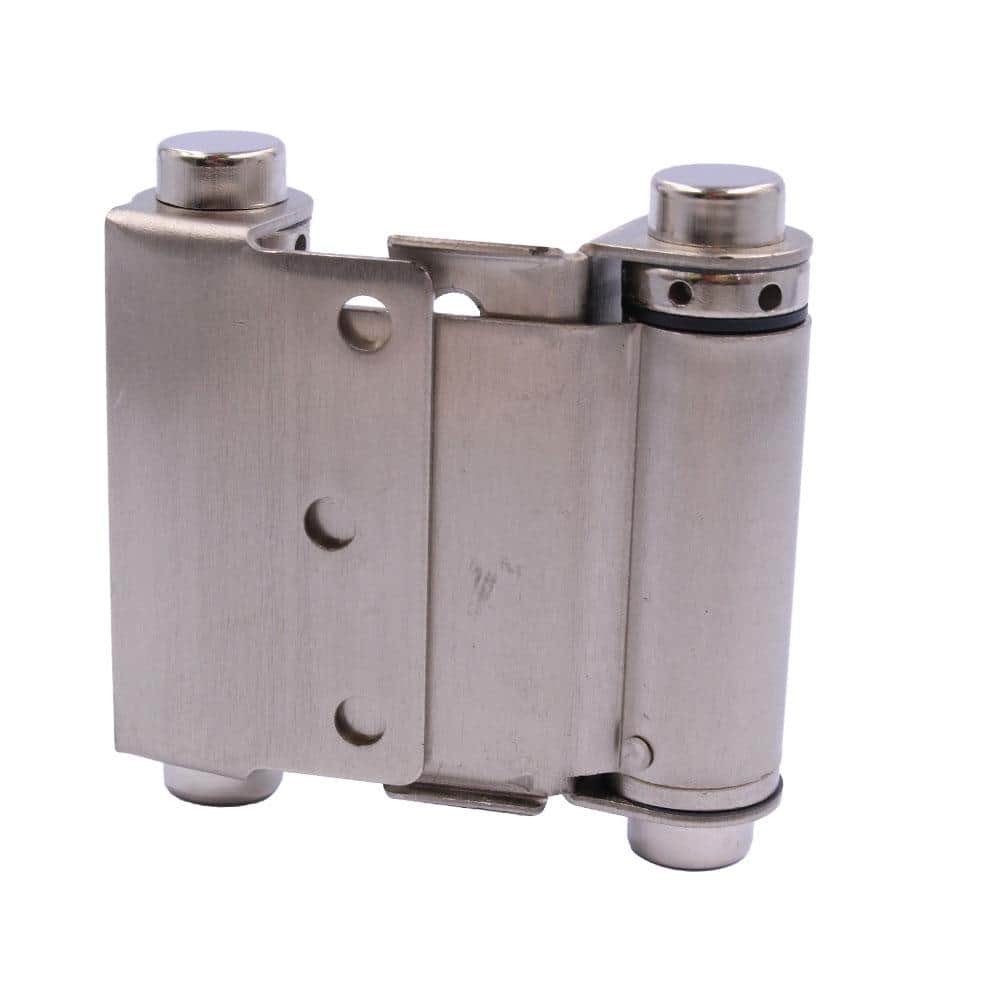 Everbilt 3 in. x 3 in. Satin Nickel Double-Action Spring Door Hinge ...
