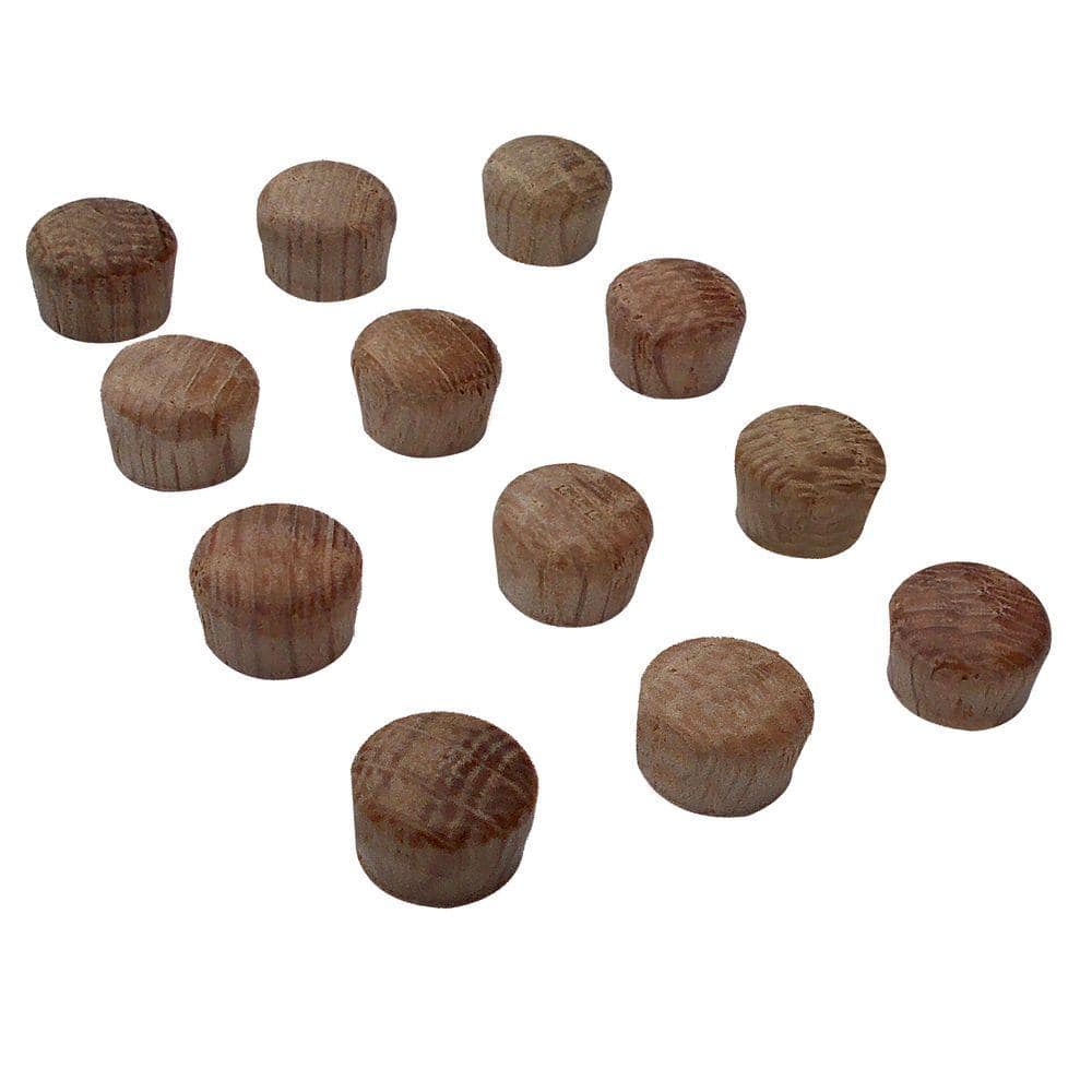EVERMARK Stair Parts 3/8 in. Unfinished Red Oak Button Plugs – Super Arbor