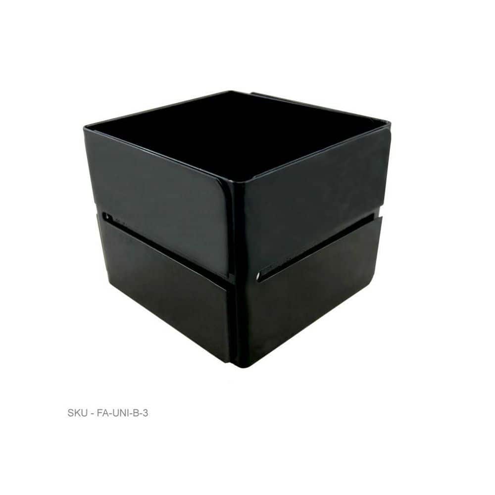 Fence Armor 3.5 in. to 6.5 in. x 1/4 ft. H Powder Coated Black Galv. S ...