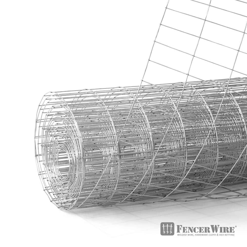 Fencer Wire 6 ft. x 100 ft. 12.5-Gauge Welded Wire Fence with Mesh 2 i ...