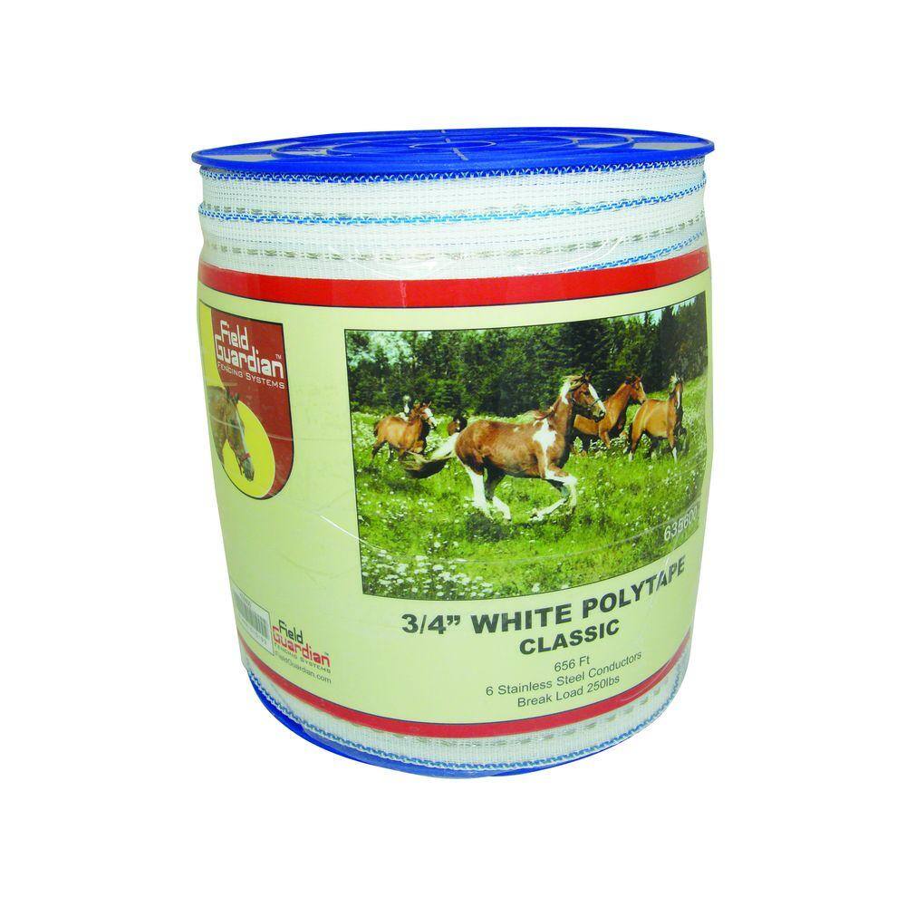 Field Guardian 3/4 in. White Classic Polytape – Super Arbor