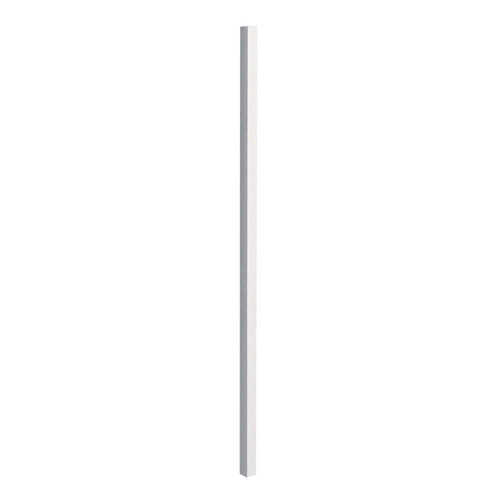 First Alert 2 in. x 2 in. x 54 in. White Steel Fence Post – Super Arbor