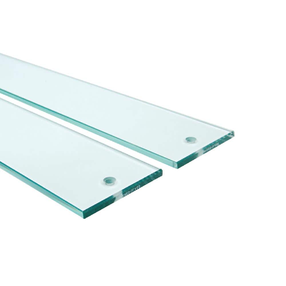 FORTRESS Pure View 40 in. W x 4 in. H Clear Glass Railing Balusters (B ...