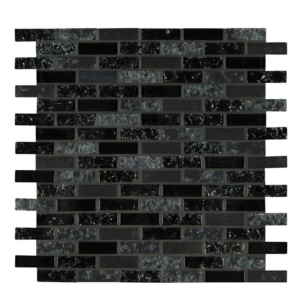 MSI Glissen 12 in. x 12 in. x 6mm Glass Mesh-Mounted Mosaic Tile (15 s ...