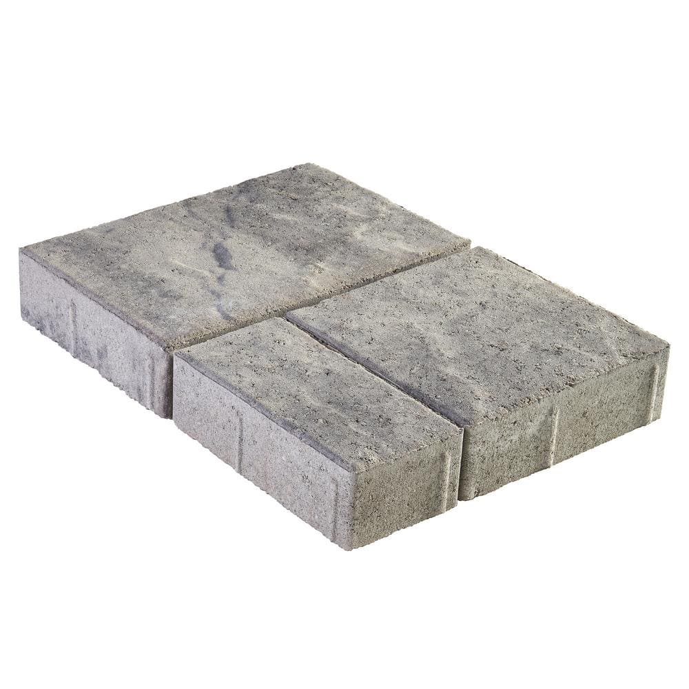 Pavestone Panorama Demi 3-pc 7.75 in. x 7.75 in. x 2.25 in. Granite Bl ...