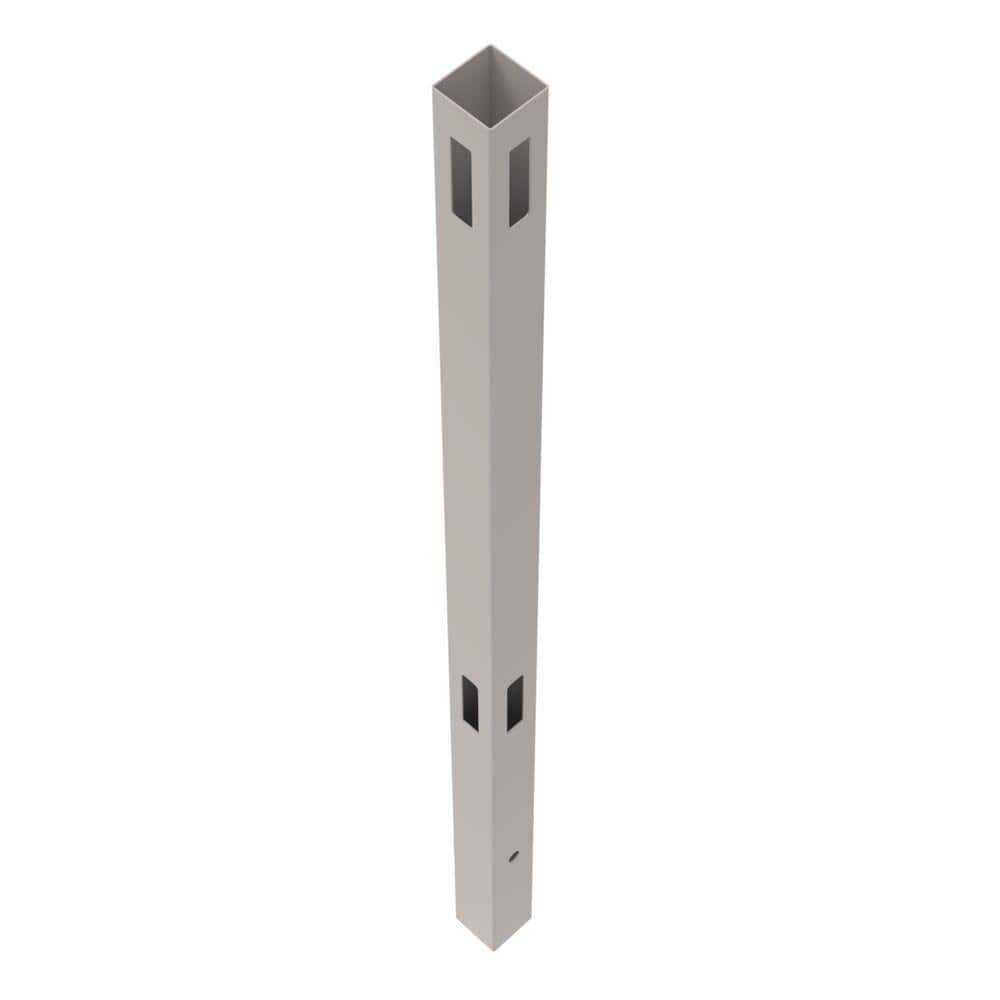 Barrette Outdoor Living Linden Gray Vinyl Fence Corner Post 5x5x108 in ...
