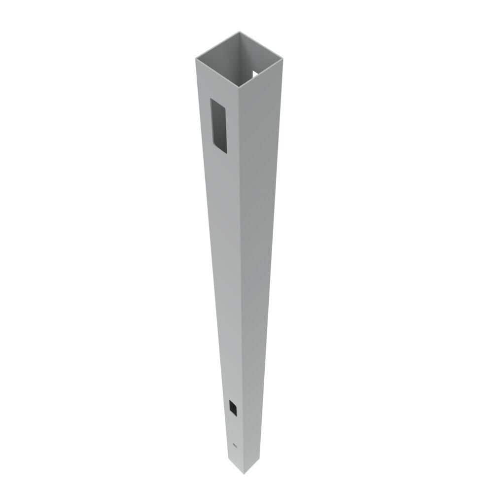 Barrette Outdoor Living Bryce 5x5x108 Gray Vinyl Fence Line Post ...
