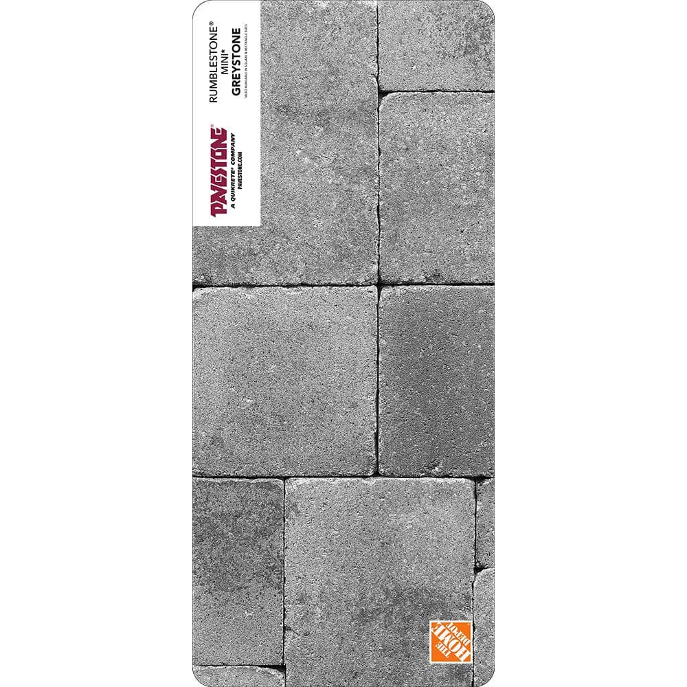 Pavestone PAPER SAMPLE - 7 in. x 7 in. Greystone Concrete Paver (1 Pie ...