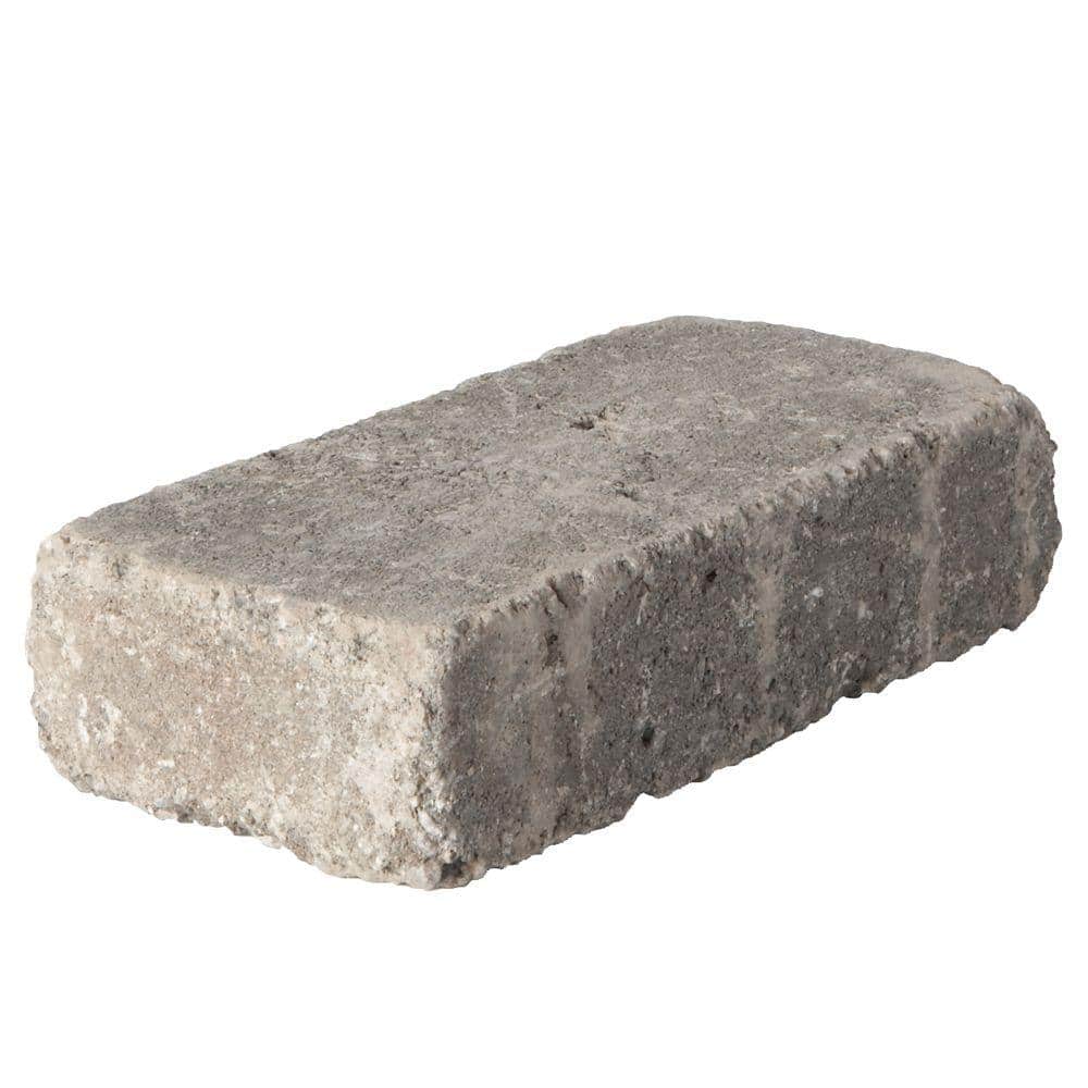 Pavestone RumbleStone Mini 7 in. x 3.5 in. x 1.75 in. Greystone Concre ...