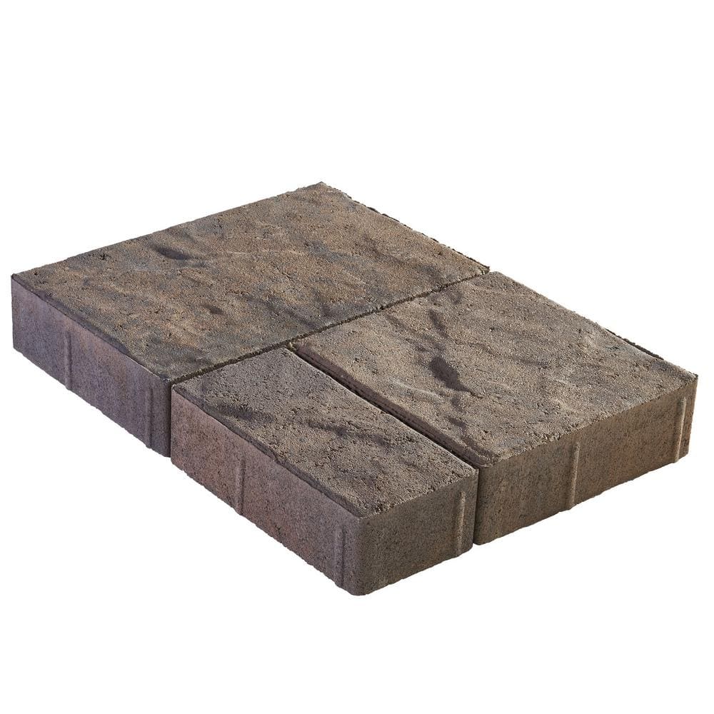 Pavestone Panorama Demi 3-pc 7.75 in. x 7.75 in. x 2.25 in. Heritage B ...