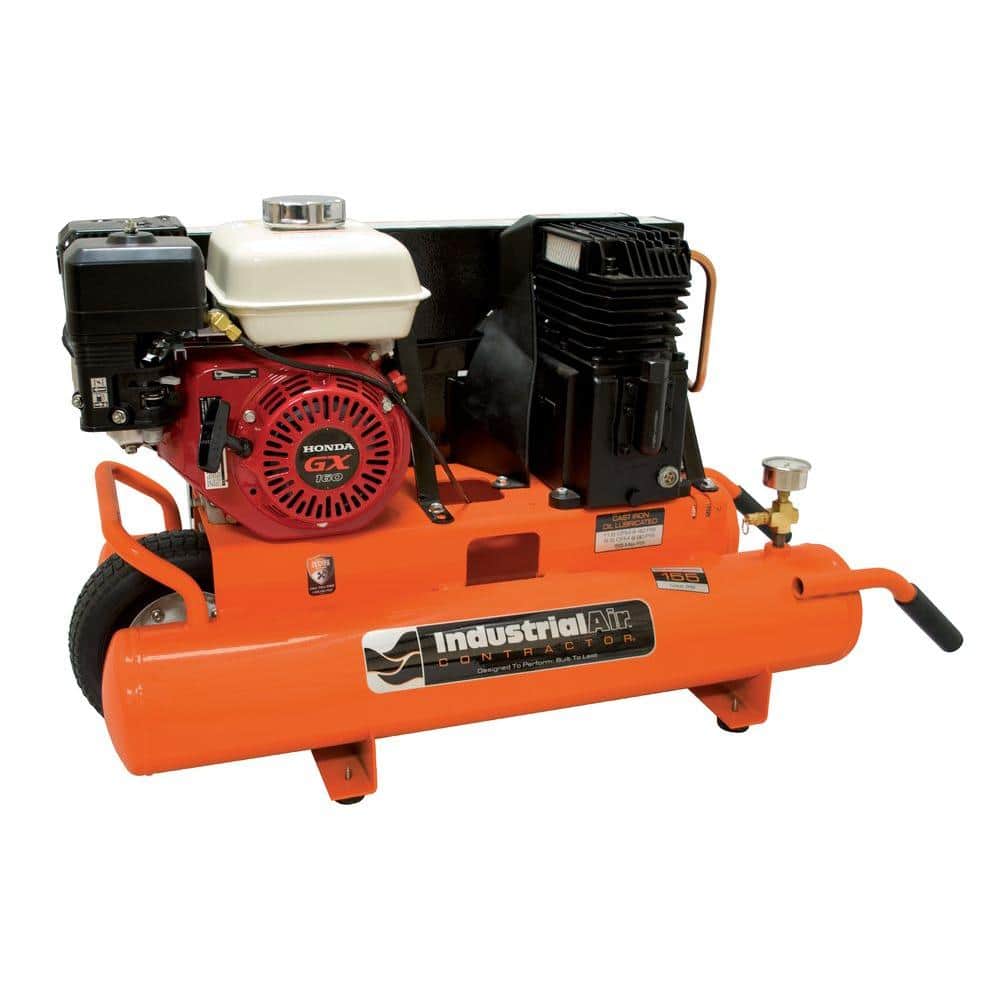 Industrial Air 8 Gal. Portable Wheelbarrow Air Compressor with 5.5 HP ...