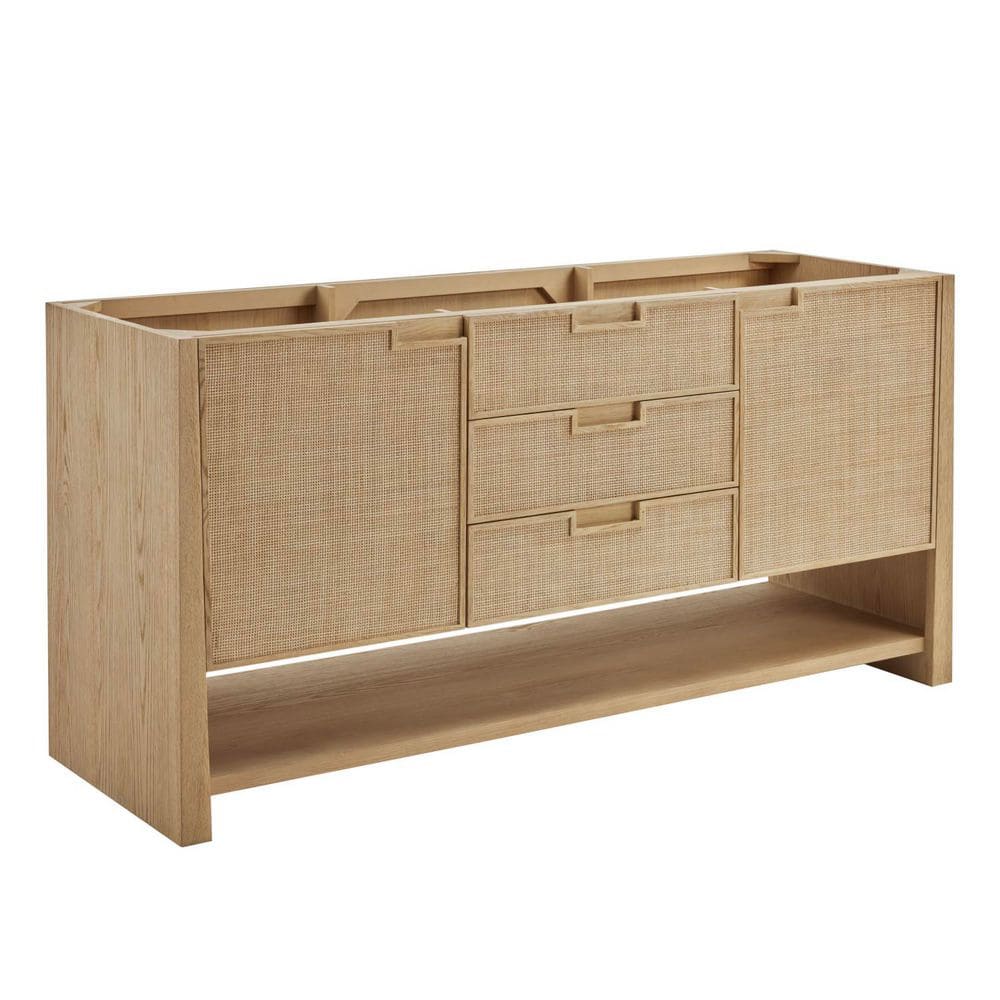 James Martin Vanities Solene 72" Double Bath Vanity Cabinet, Seaside O ...
