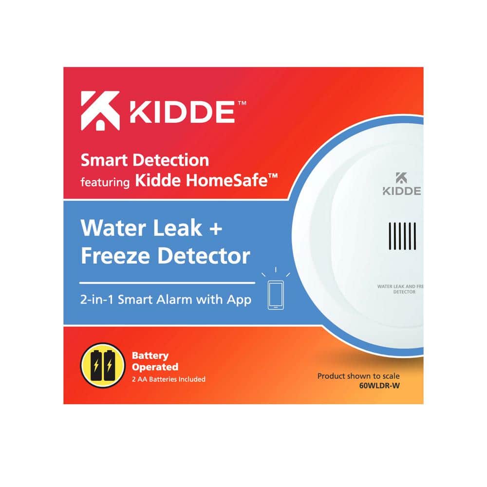 Kidde Smart Water Leak and Freeze Detector, Battery Operated – Super Arbor