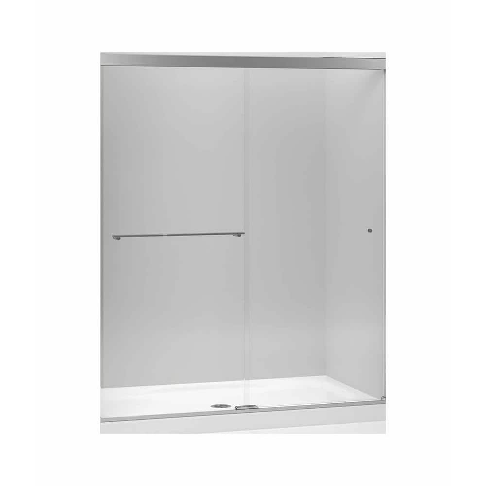 KOHLER Revel 59.625 in. W x 70 in. H Sliding Frameless Shower Door in ...