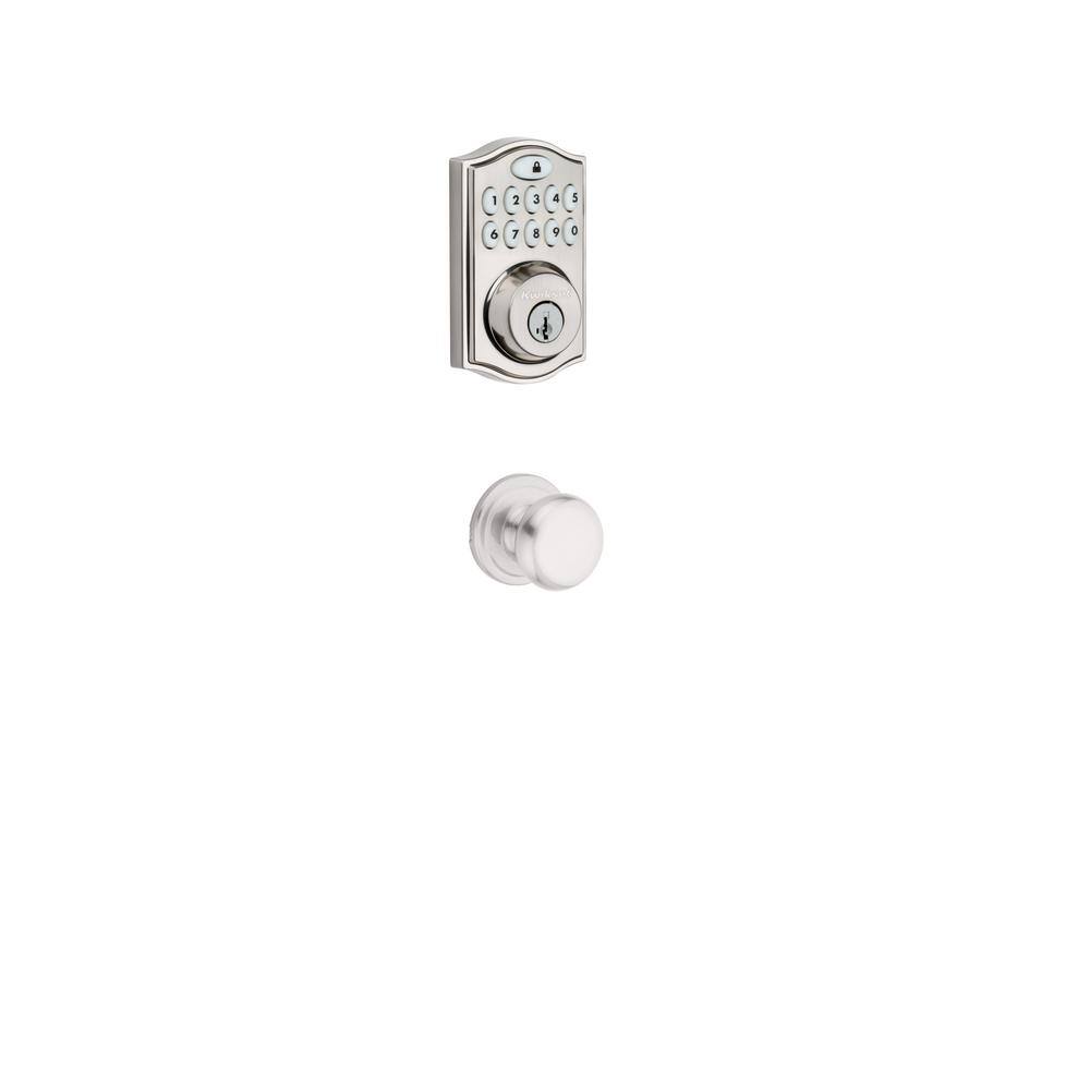 Kwikset Z-Wave SmartCode Satin Nickel Single Cylinder Keypad Electroni ...
