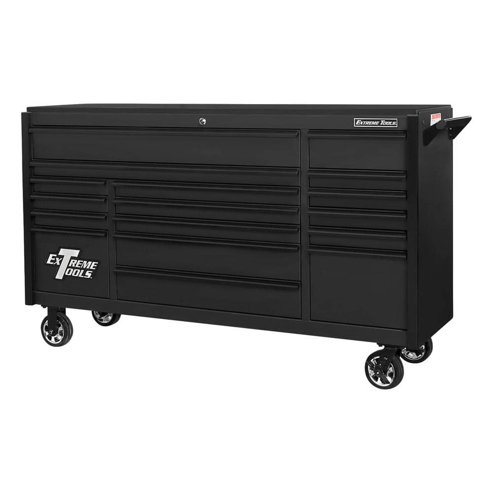 Extreme Tools DX 72 in. W x 21 in. D 17-Drawer Roller Cabinet Tool Che ...