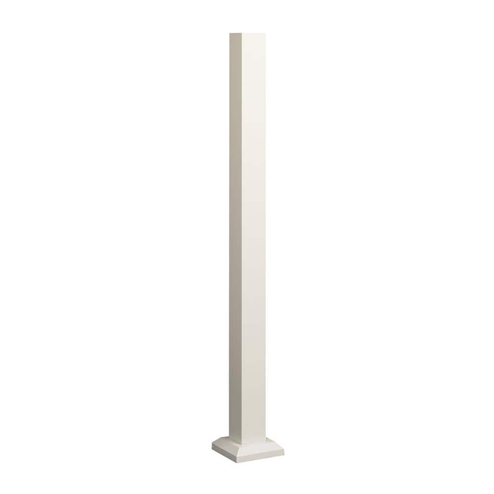 FORTRESS Al13 Home Rail 45.5 in. H x 3 in. W Aluminum Matte White Blan ...