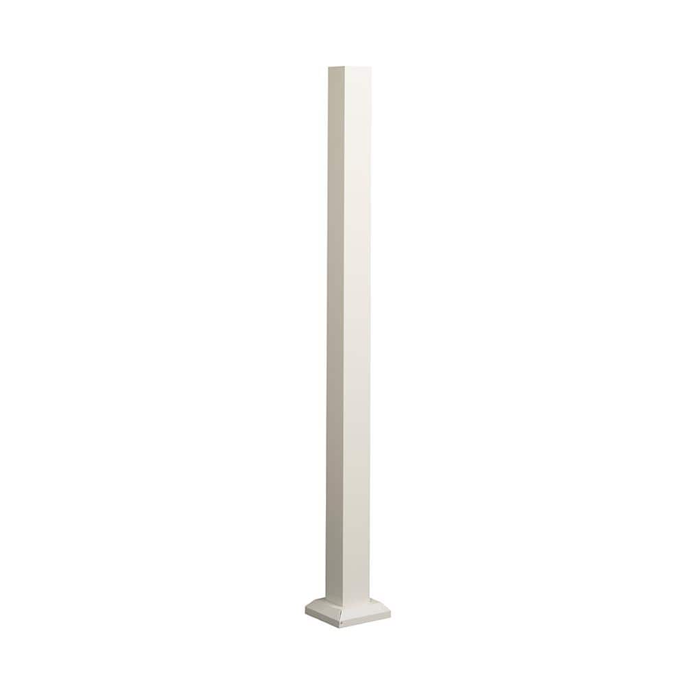 FORTRESS Al13 Home Rail 51 in. H x 3 in. W Aluminum Matte White Blank ...