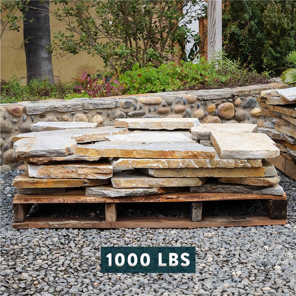 Southwest Boulder & Stone 16 in. x 12 in. x 2 in. 60 sq. ft. Mexican R ...
