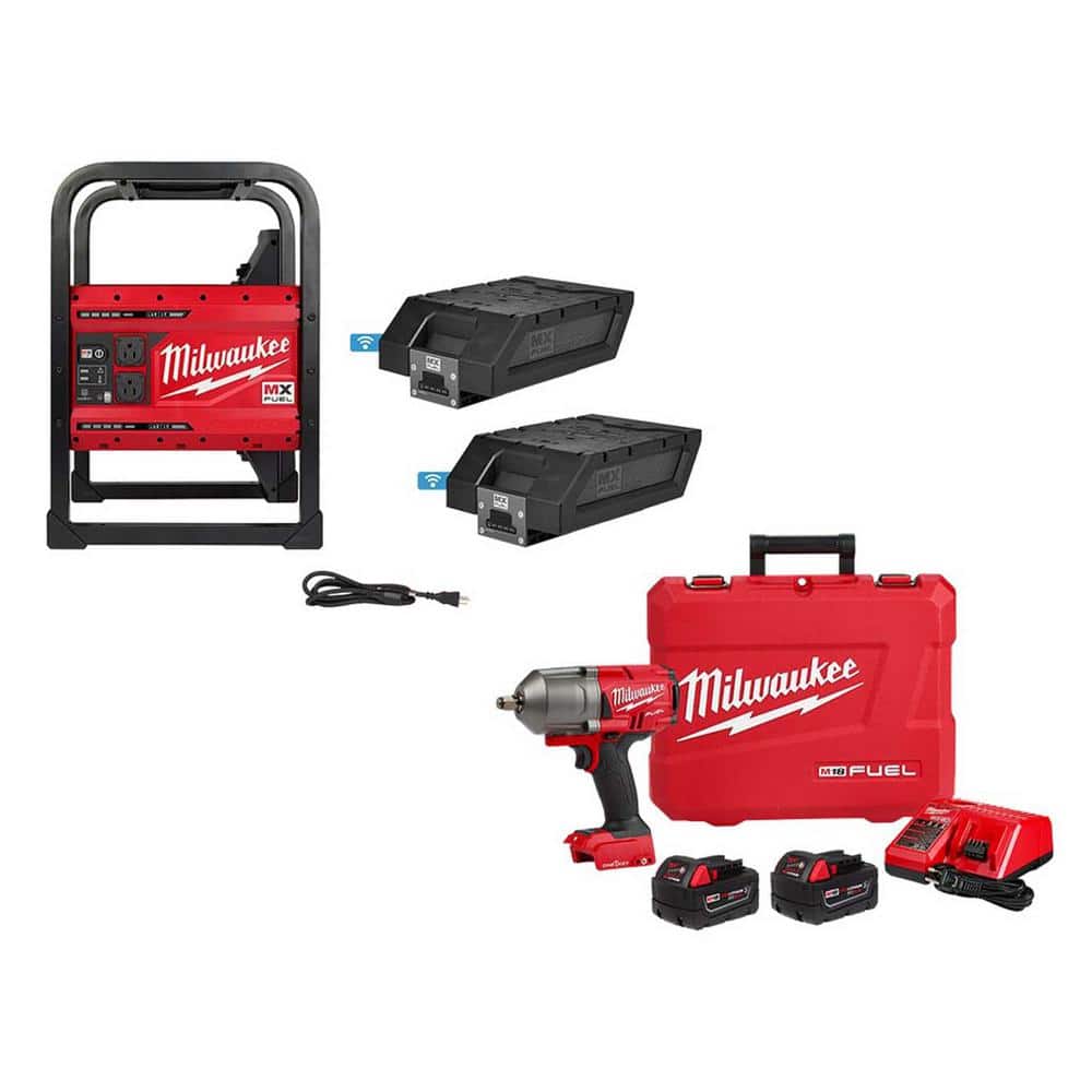 Milwaukee MX FUEL 3600-Watt/1800-Watt Battery Powered Push Start Gener ...
