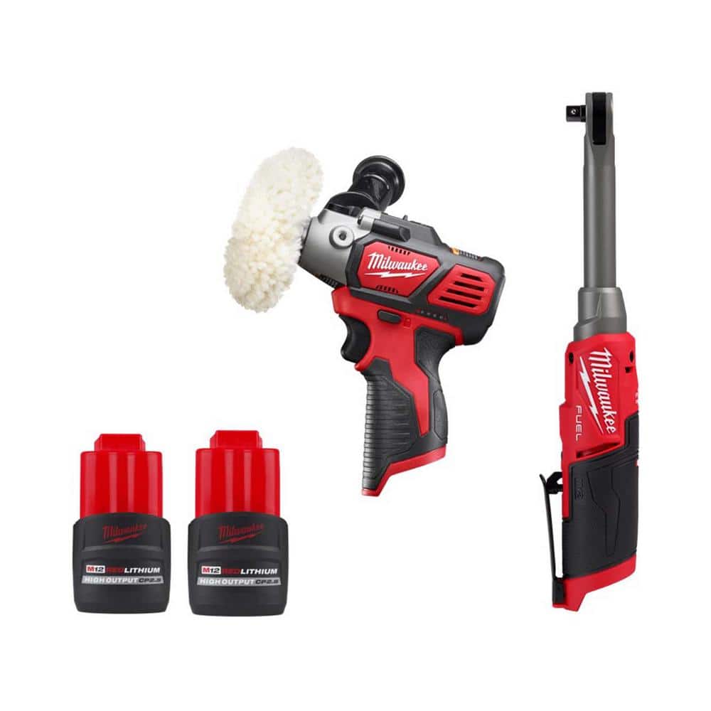 Milwaukee M12 FUEL 3/8 in. Extended Reach High Speed Cordless Ratchet ...