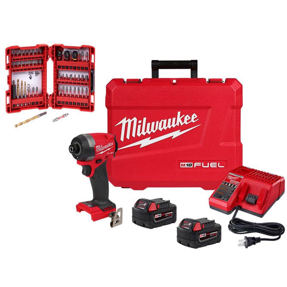 Milwaukee M18 FUEL 18-Volt Lithium-Ion Brushless Cordless Impact Drive ...
