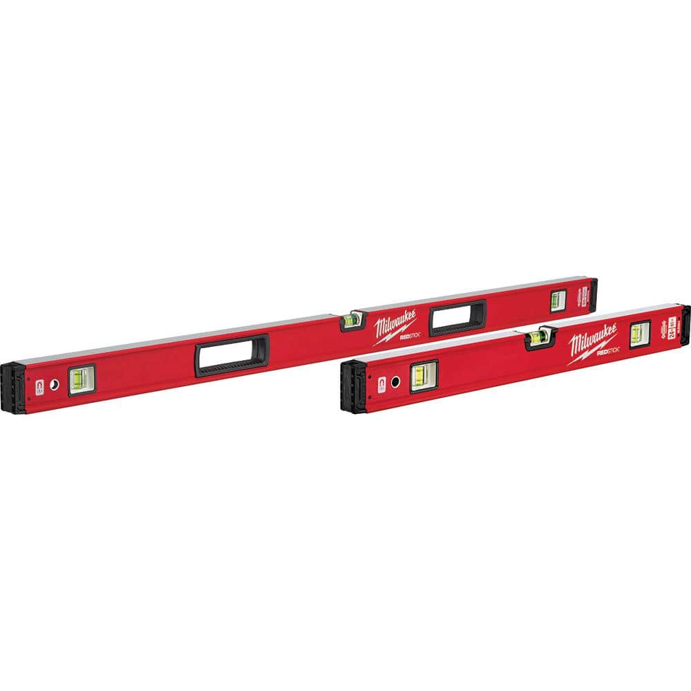 Milwaukee 24 in./48 in. REDSTICK Box Level Set – Super Arbor