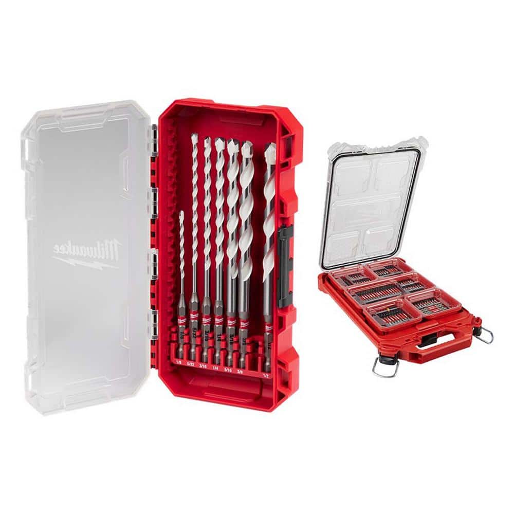 Milwaukee SHOCKWAVE Carbide Multi-Material Drill Bit Set with Alloy St ...