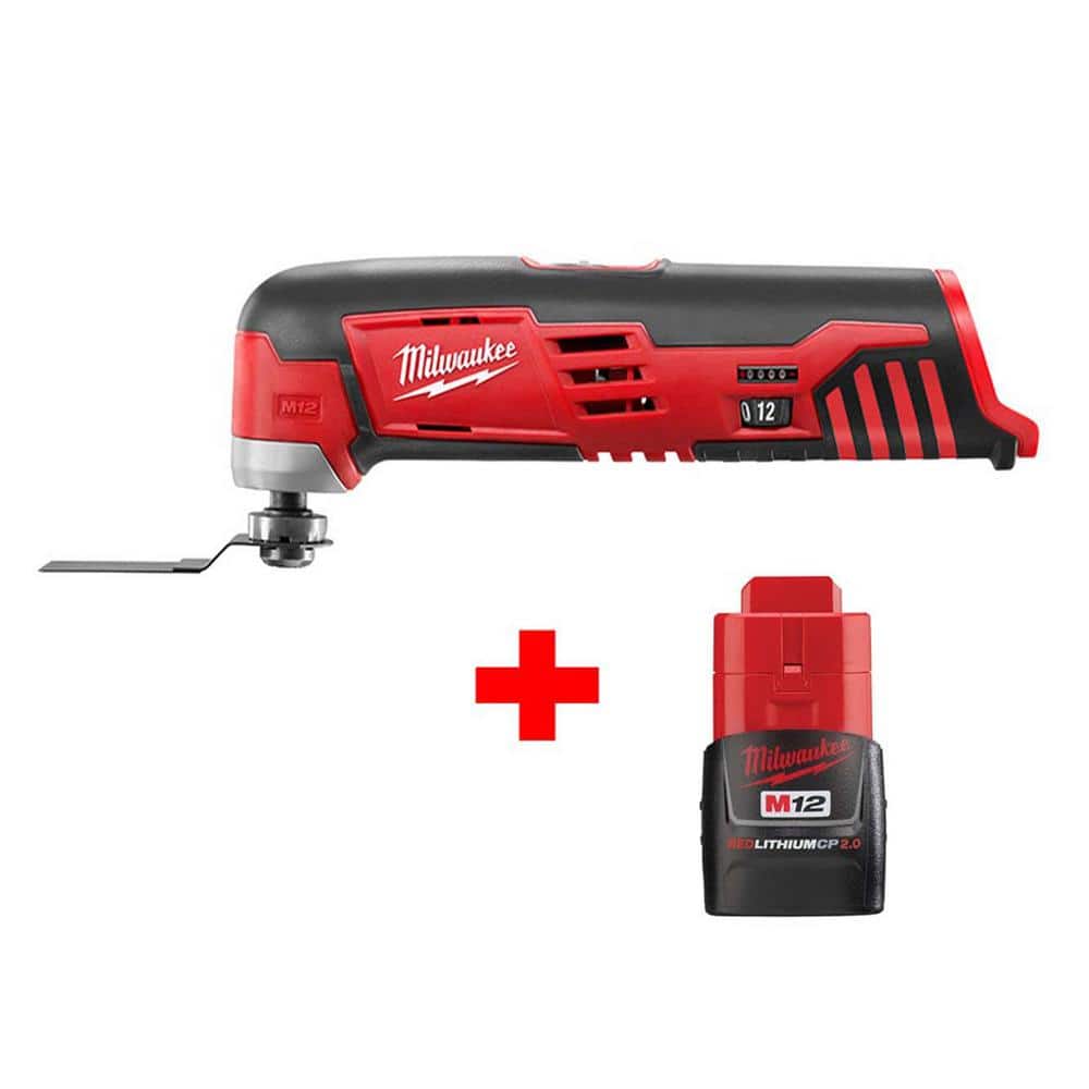 Milwaukee M12 12-Volt Lithium-Ion Cordless Oscillating Multi-Tool with ...