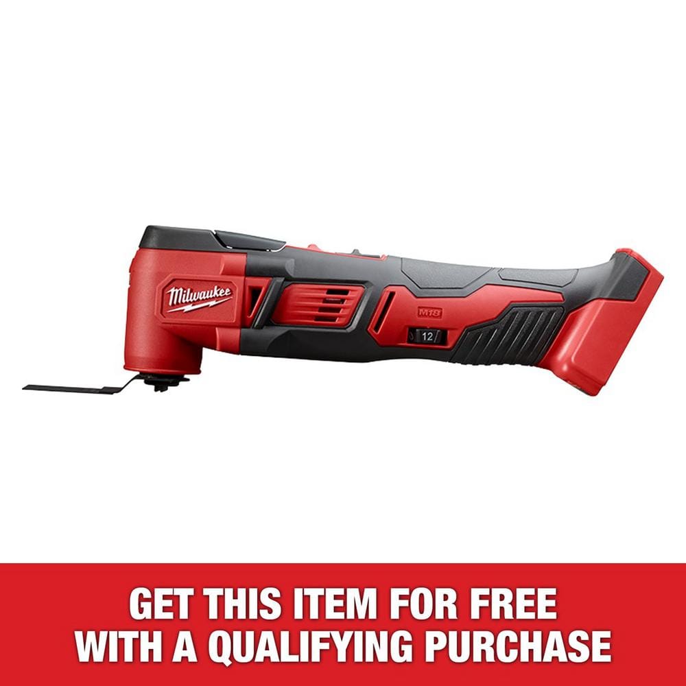 Milwaukee M18 18V Lithium-Ion Cordless Oscillating Multi-Tool (Tool-On ...