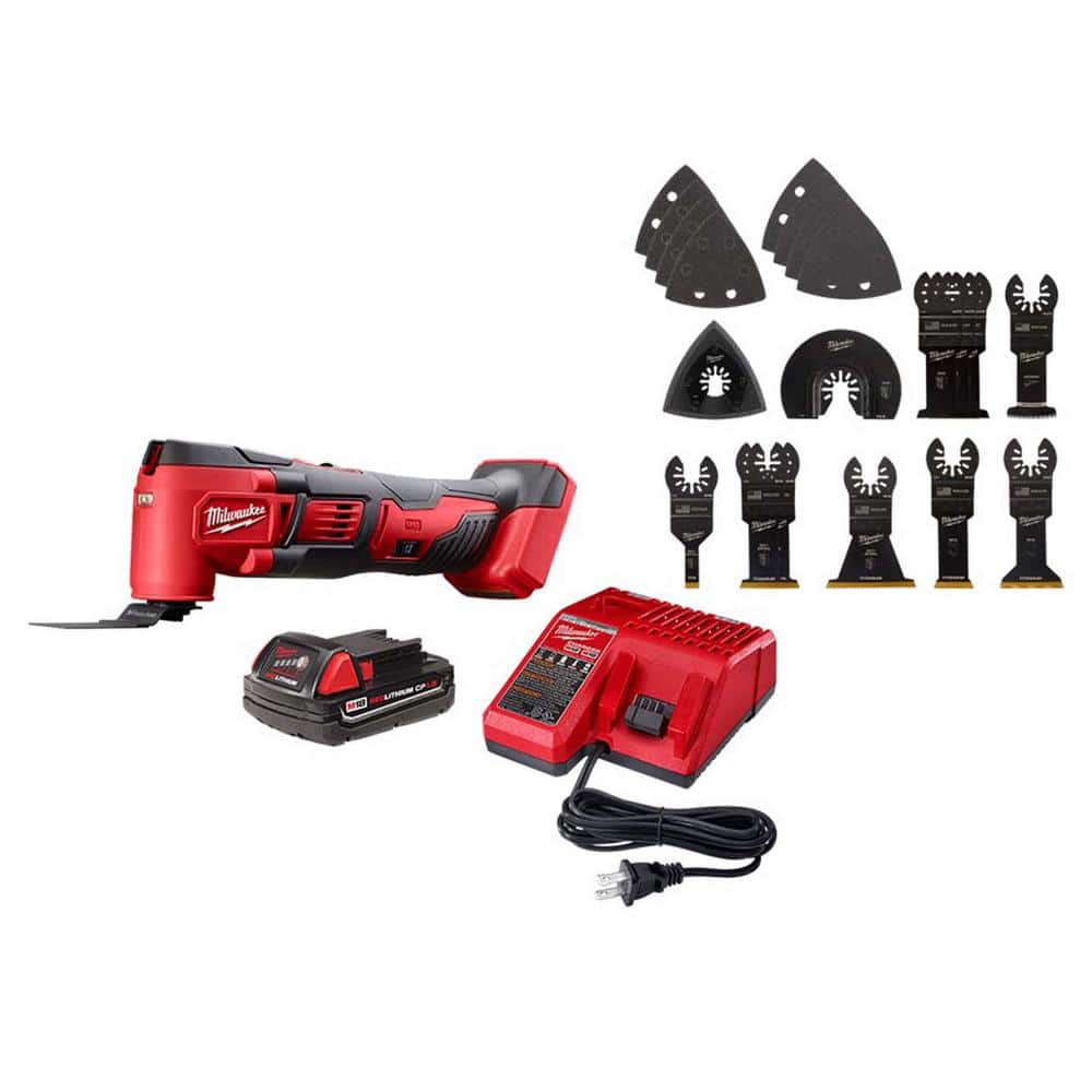Milwaukee M18 18V Lithium-Ion Cordless Oscillating Multi-Tool Kit with ...