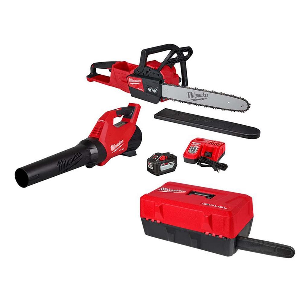 Milwaukee M18 FUEL 16 in. 18-Volt Brushless Cordless Electric Chainsaw ...
