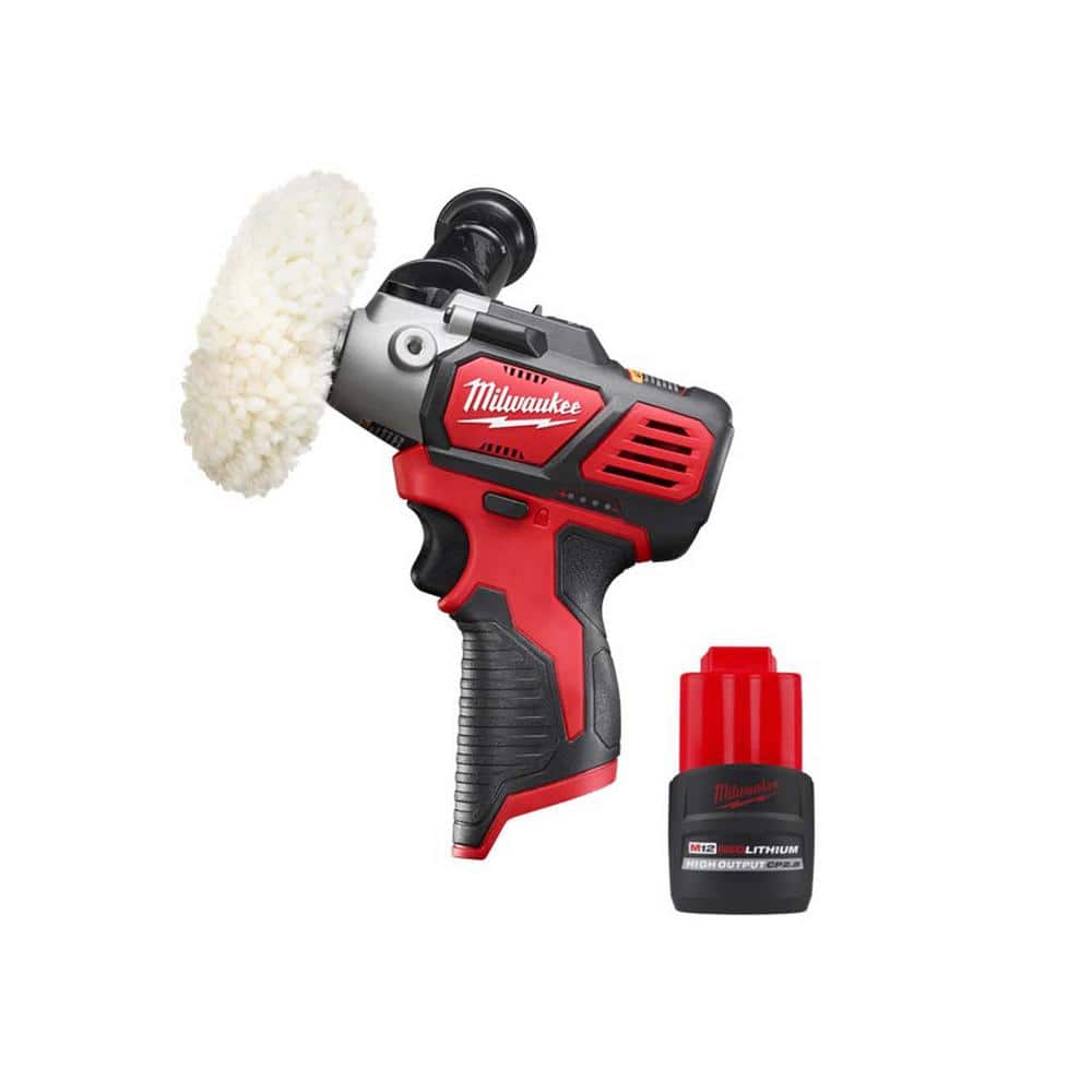 Milwaukee M12 12-Volt Lithium-Ion Cordless Variable Speed Polisher/San ...