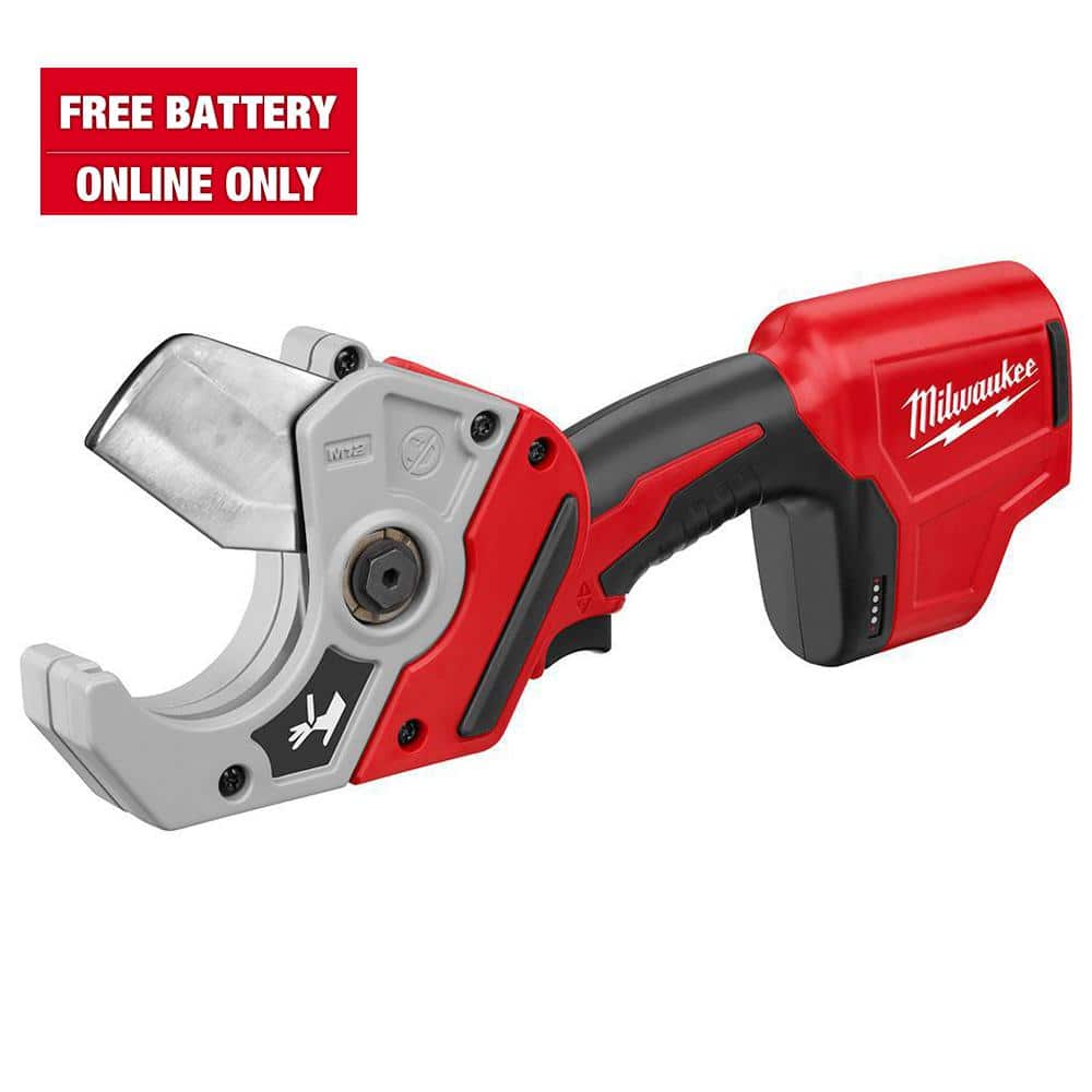 Milwaukee M12 12V Lithium-Ion Cordless PVC Pipe Shear (Tool-Only ...