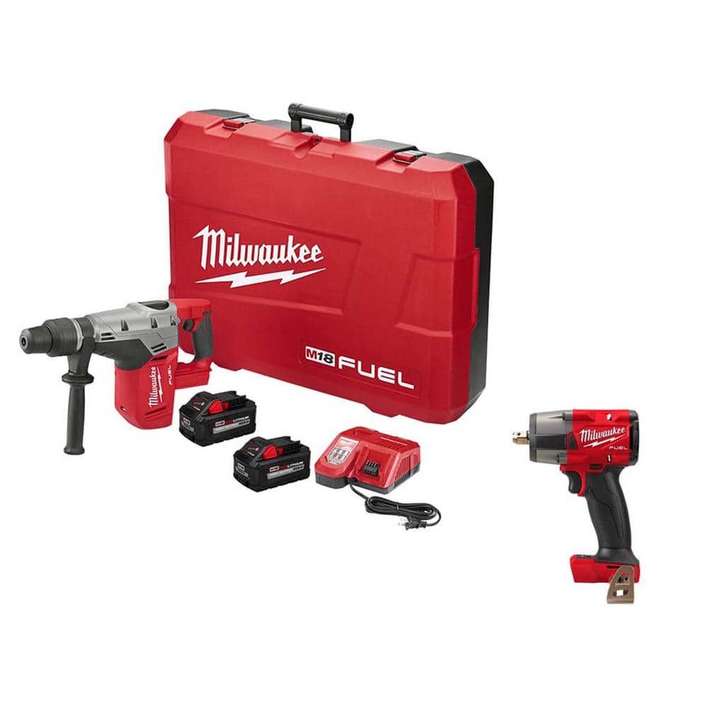 Milwaukee M18 FUEL 18V Brushless 1-9/16 in. SDS-Max Rotary Hammer Kit ...