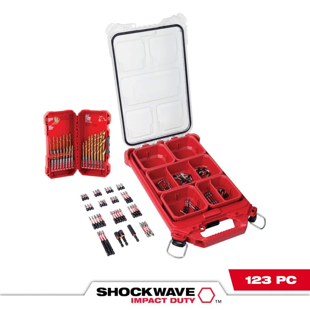 Milwaukee SHOCKWAVE Impact Duty Alloy Steel Screw Driver Bit Set with ...