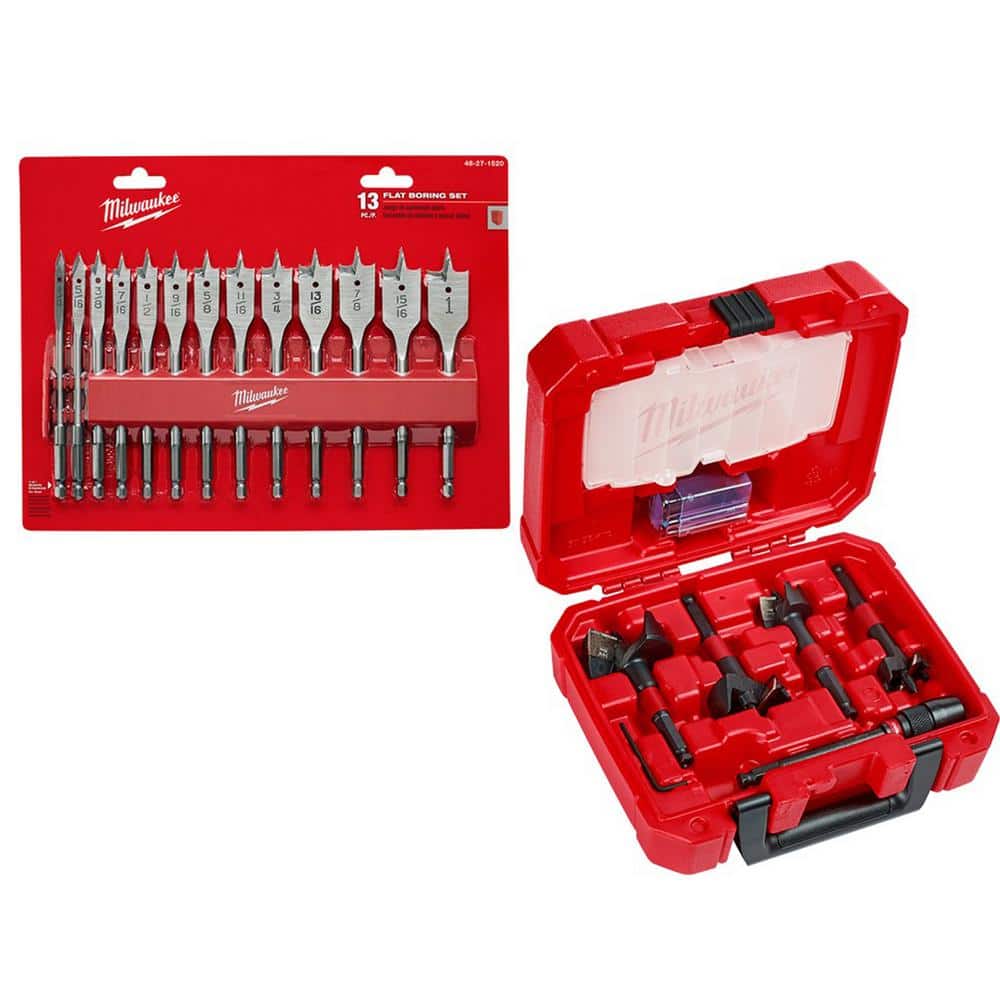 Milwaukee High Speed Wood Spade Bit Set with SWITCHBLADE Plumbers Self ...