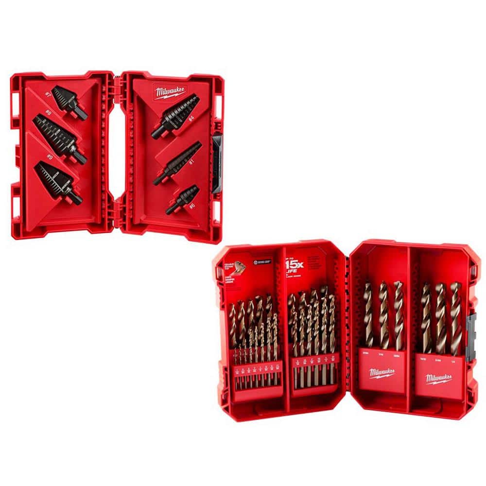 Milwaukee SHOCKWAVE Impact-Duty Titanium Drill Bit Set with SHOCKWAVE ...