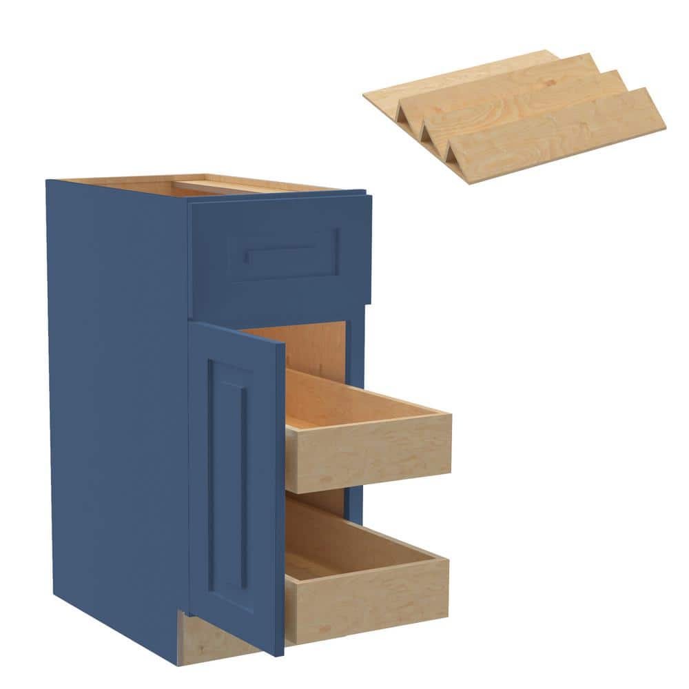 Home Decorators Collection Grayson Mythic Blue Kitchen Cabinet – Super ...