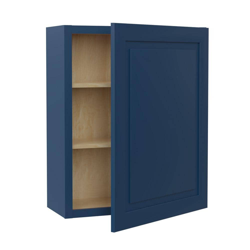 Home Decorators Collection Grayson Mythic Blue Wall Kitchen Cabinet ...