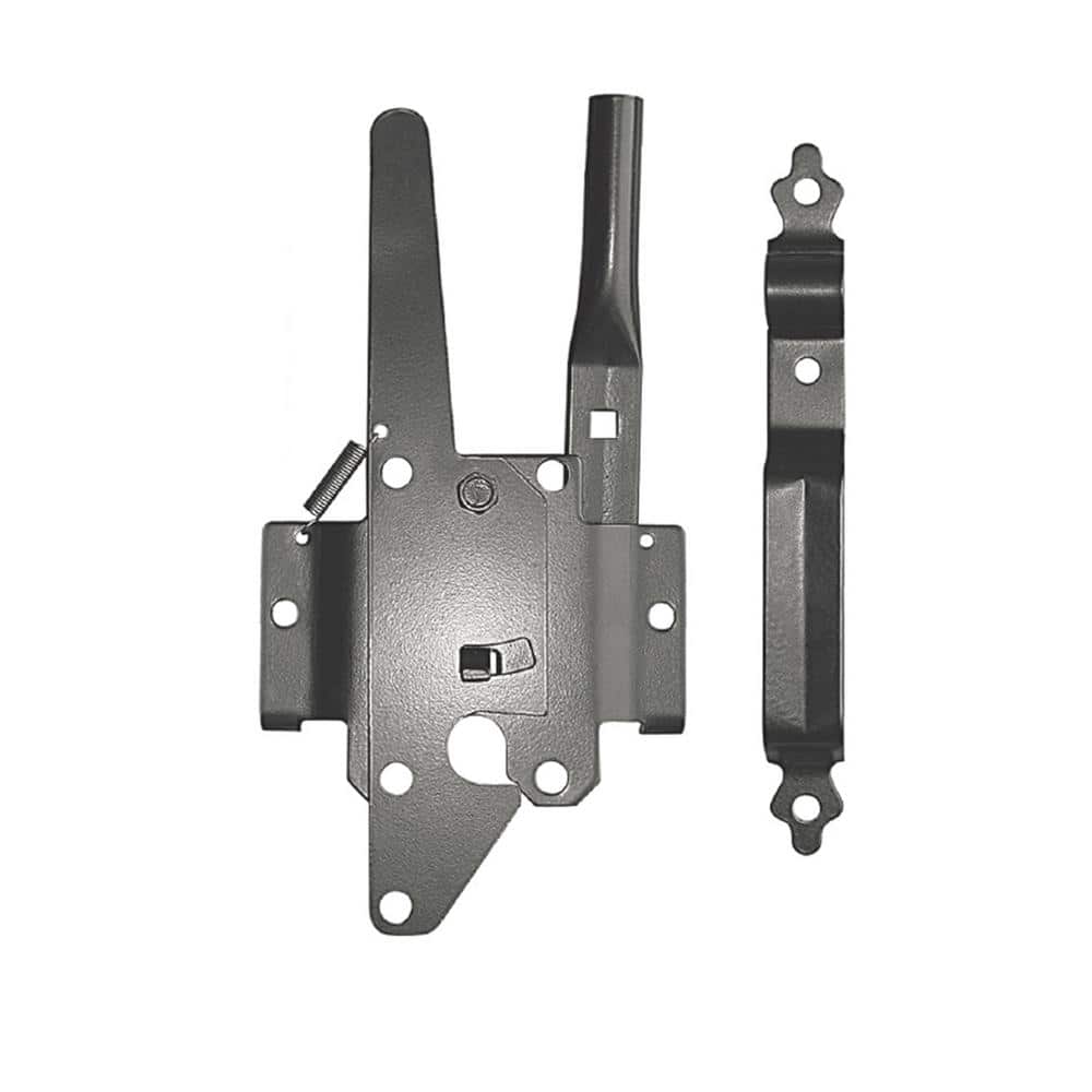 NUVO IRON Deluxe Traditional Post Latch with Handle (Hardware Included ...