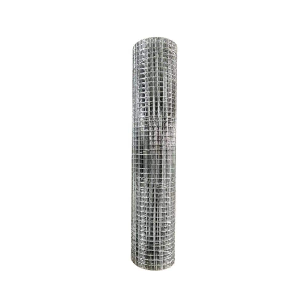 NUVO IRON Welded Wire Fence Mesh 2 ft. x 25 ft., Square Mesh, Hot Dipp ...