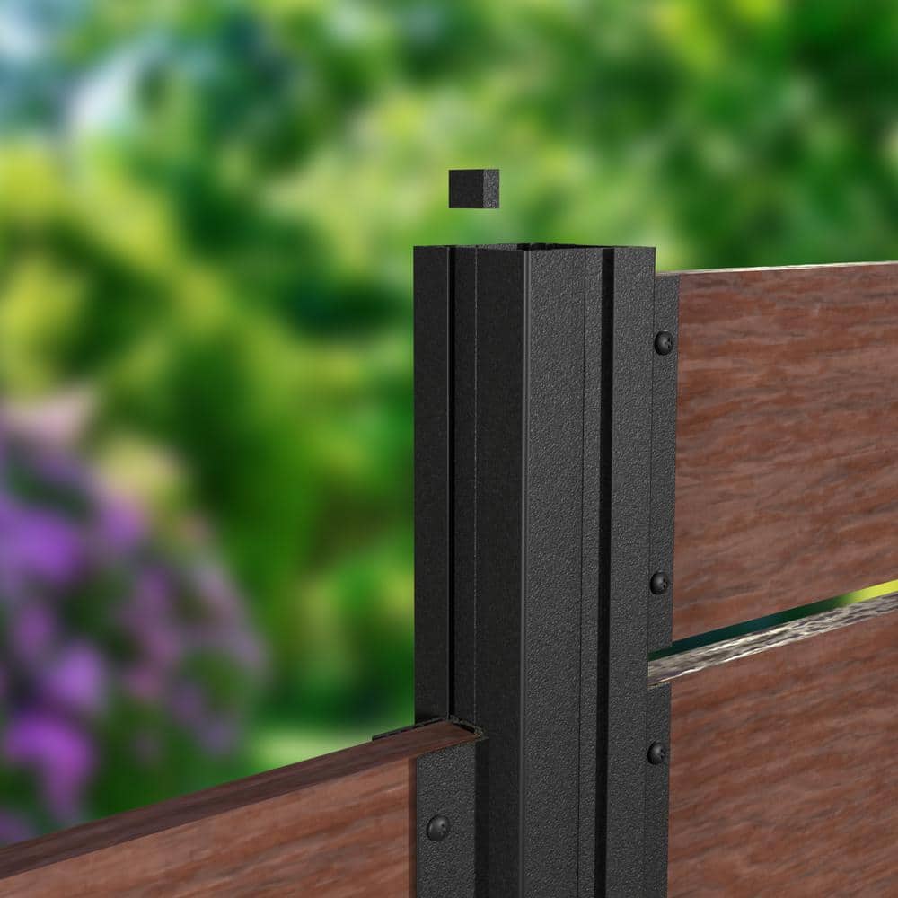 Peak Products Modular Fencing 1/2 in. Matte Black Aluminum Spacers for ...