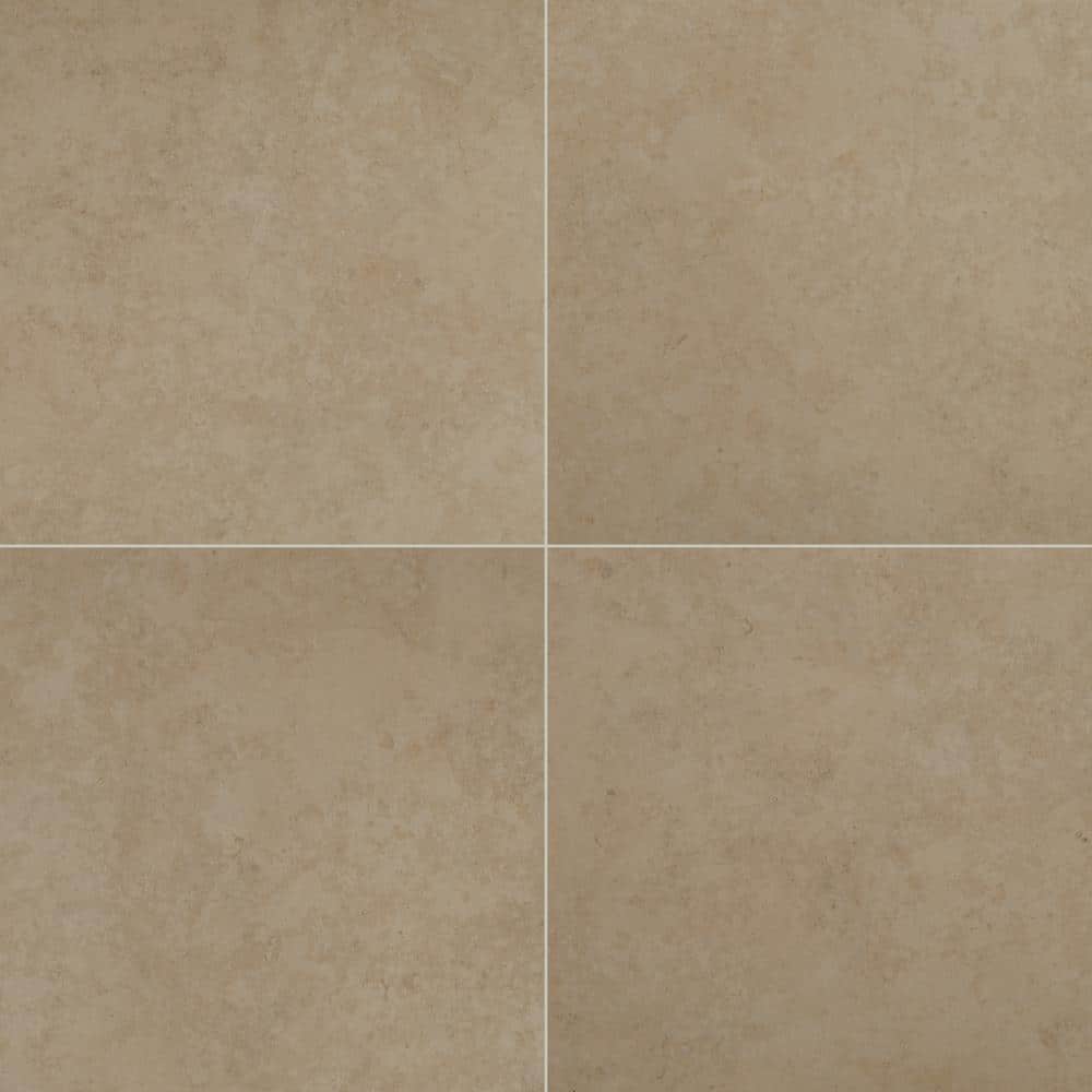 MSI Petra Beige 24 in. x 24 in. Square Matte Porcelain Paver Tile (14 ...