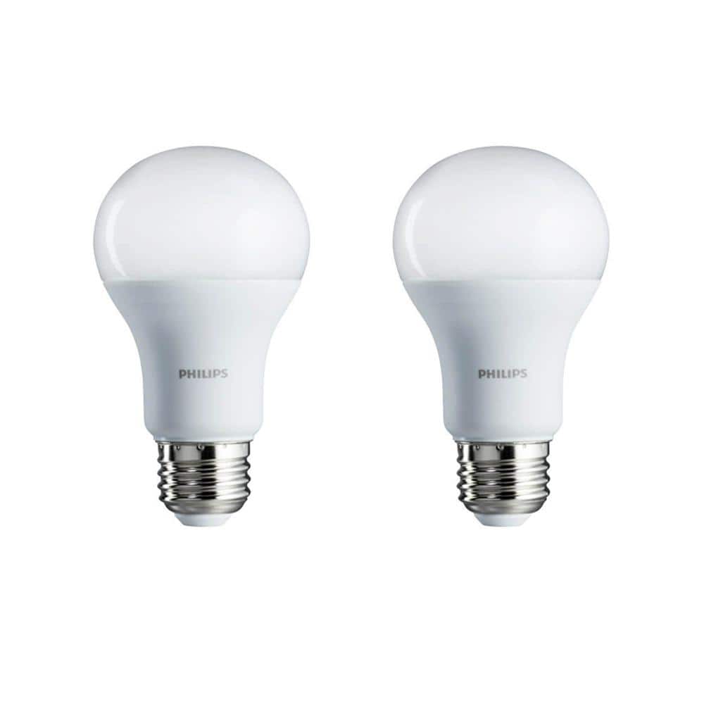 Philips 75-Watt Equivalent A19 Non-Dimmable Energy Saving LED Light Bu ...