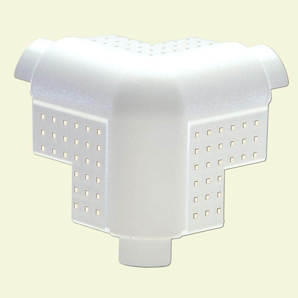 Phillips Manufacturing Company 3/4 in. Vinyl 3-Way Corner Caps (50-Pac ...