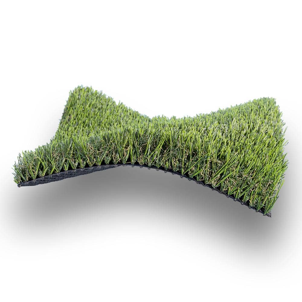 TURF DISTRIBUTORS Eco 108 Pine + Bamboo Green 15 ft. Wide x Cut to Len ...